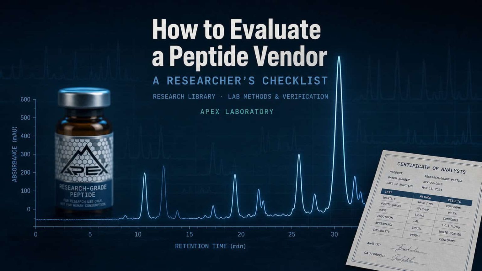 How to Evaluate a Peptide Vendor: Researcher's Checklist