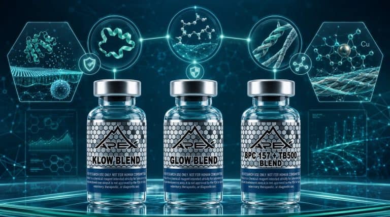 KLOW vs GLOW vs BPC-157/TB-500 Blend: Component-Level Research Comparison